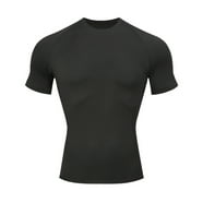 DEVOPS 3 Pack Men's Athletic Short Sleeve Compression Shirts (X-Large ...