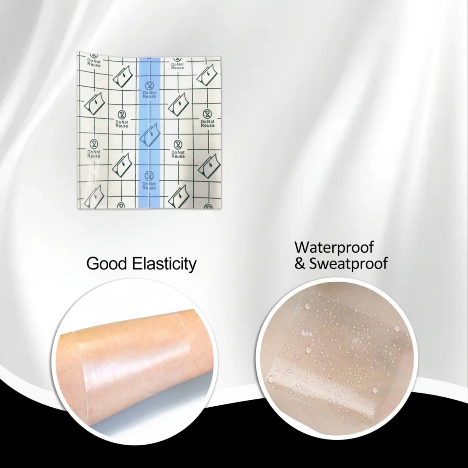 Fonmwin Transparent Film Dressing Waterproof Bandages for Swimming ...