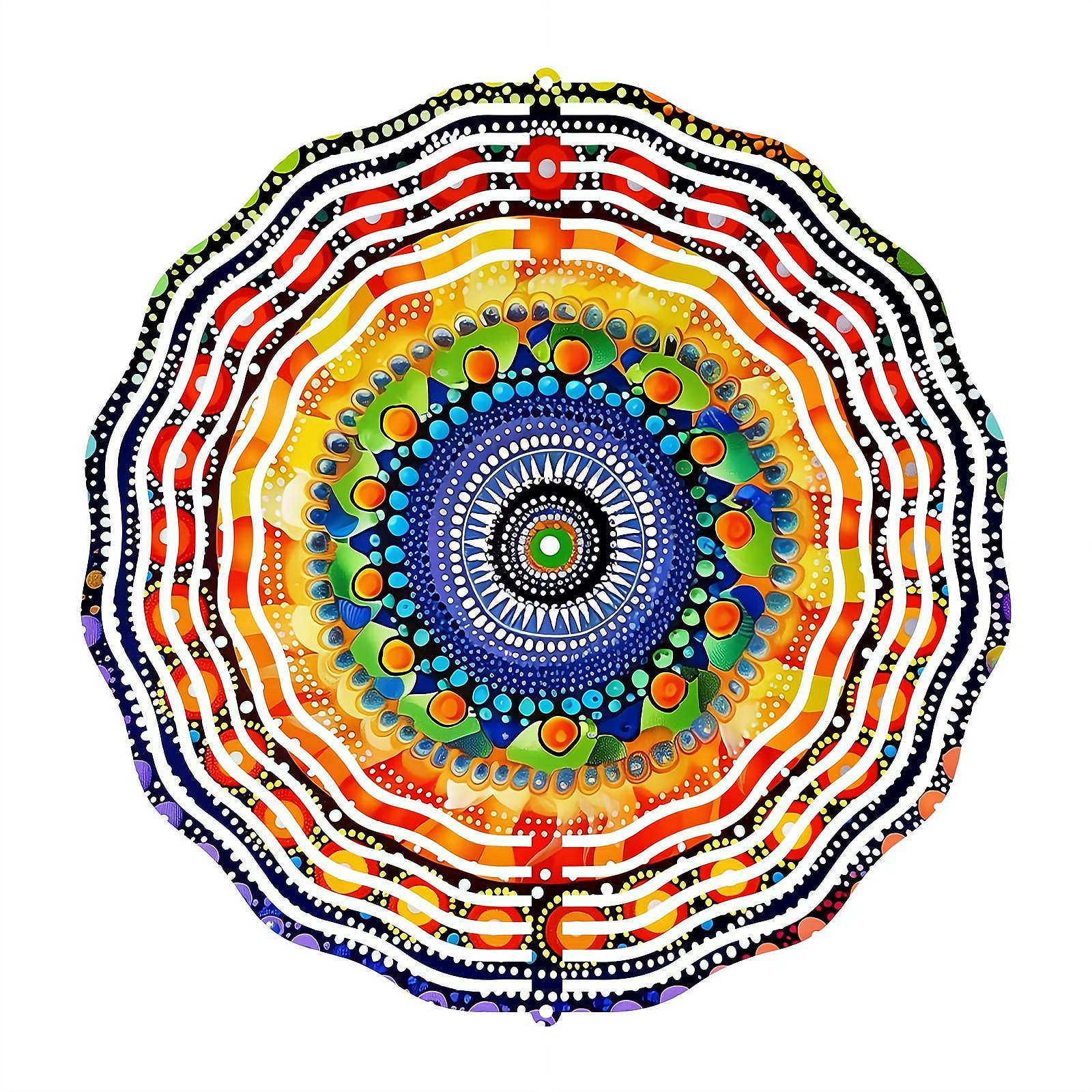 Fonmy Mandala Wind Spinner Lucky Star Worth Gift Indoor Outdoor Garden ...