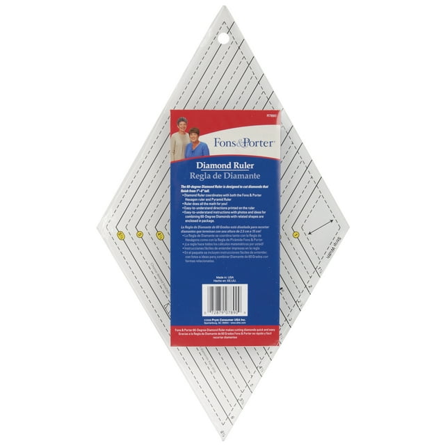 Fons & Porter Diamond Ruler-1" to 6" - Walmart.com