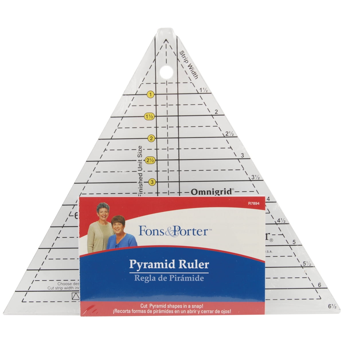 Fons & Porter Pyramid Ruler-1" To 6" - Walmart.com