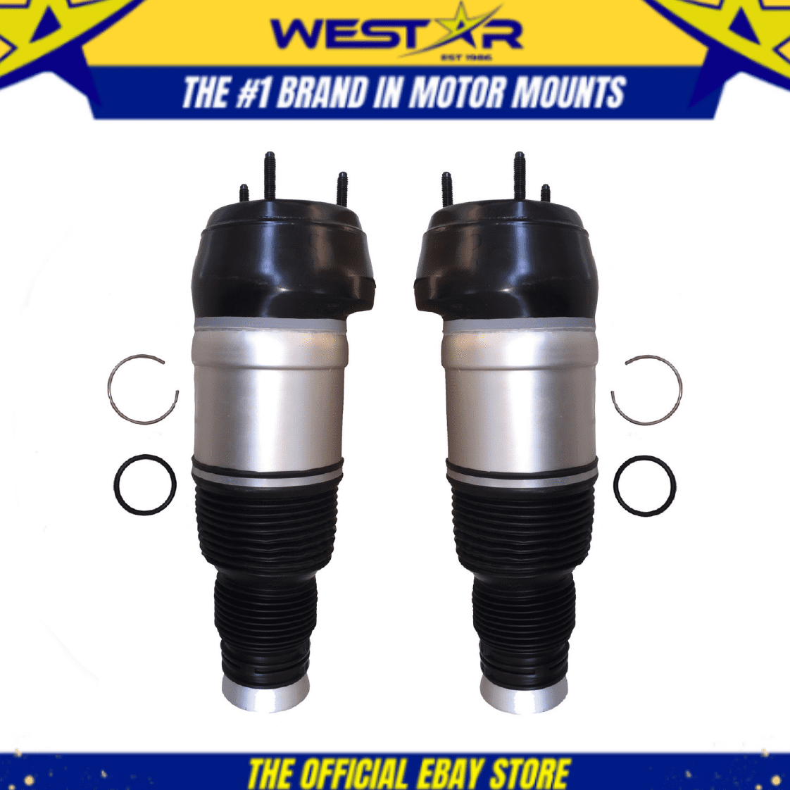 Font Air spring 2PCS Set Fit Mercedes-Benz GL350/GL450/GL550/GL63 AMG ...