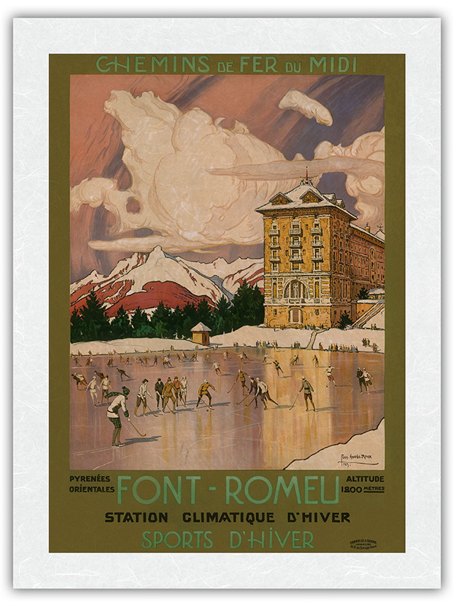 Font-Romeu - South of France - Chemins de Fer du Midi Railway - Vintage ...