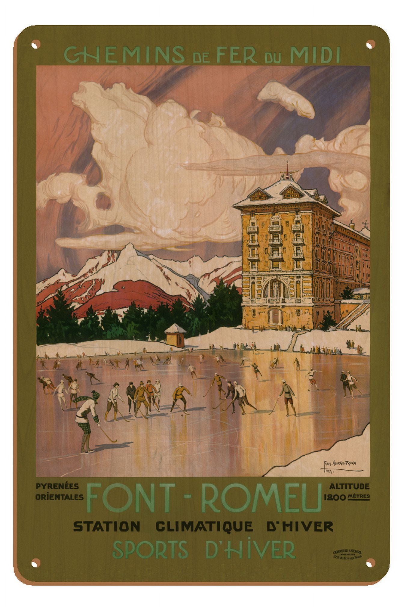 Font-Romeu - South of France - Chemins de Fer du Midi Railway - Vintage ...