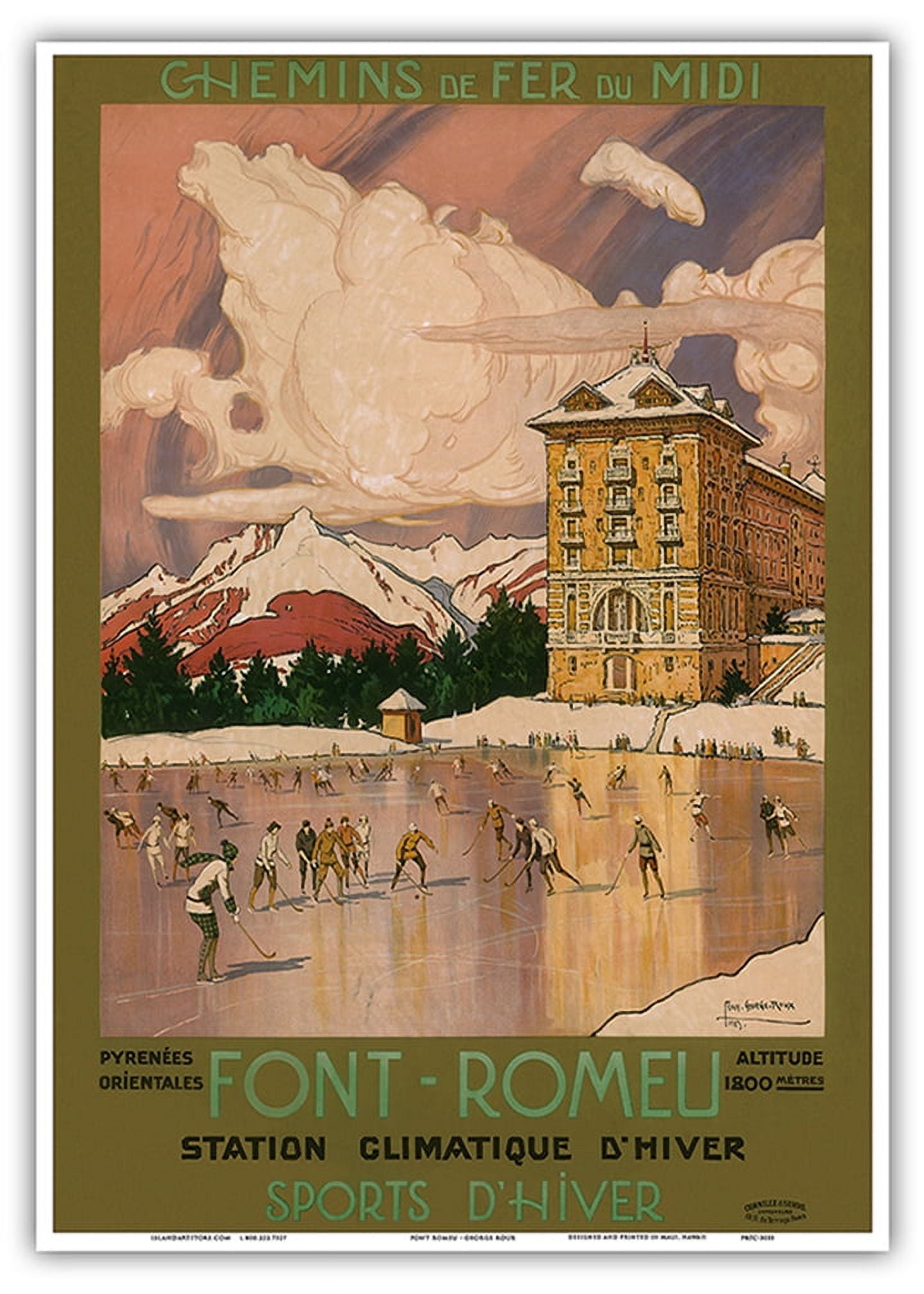 Font-Romeu - South of France - Chemins de Fer du Midi Railway - Vintage ...
