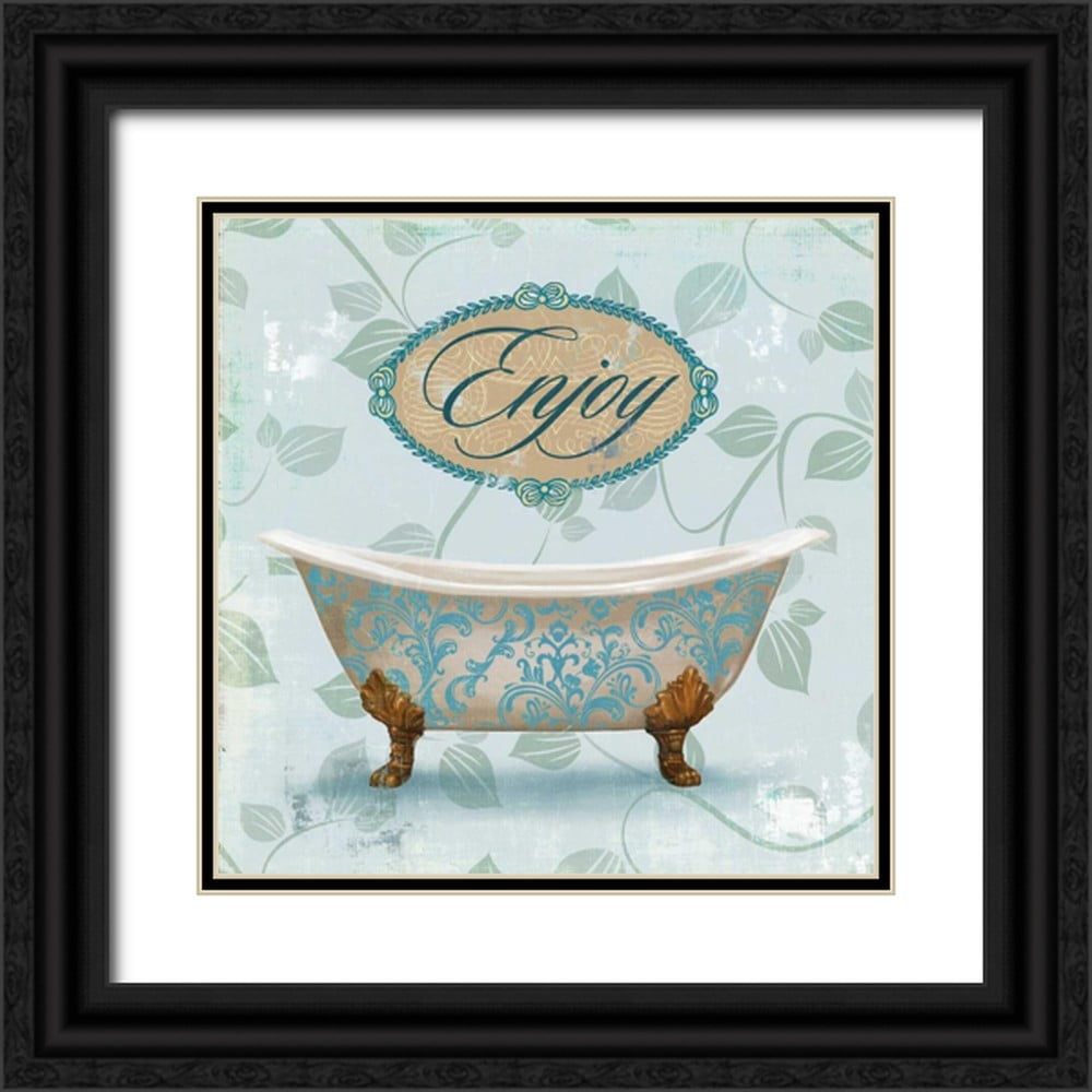 Fontaine, Drako 15x15 Black Ornate Wood Framed with Double Matting ...