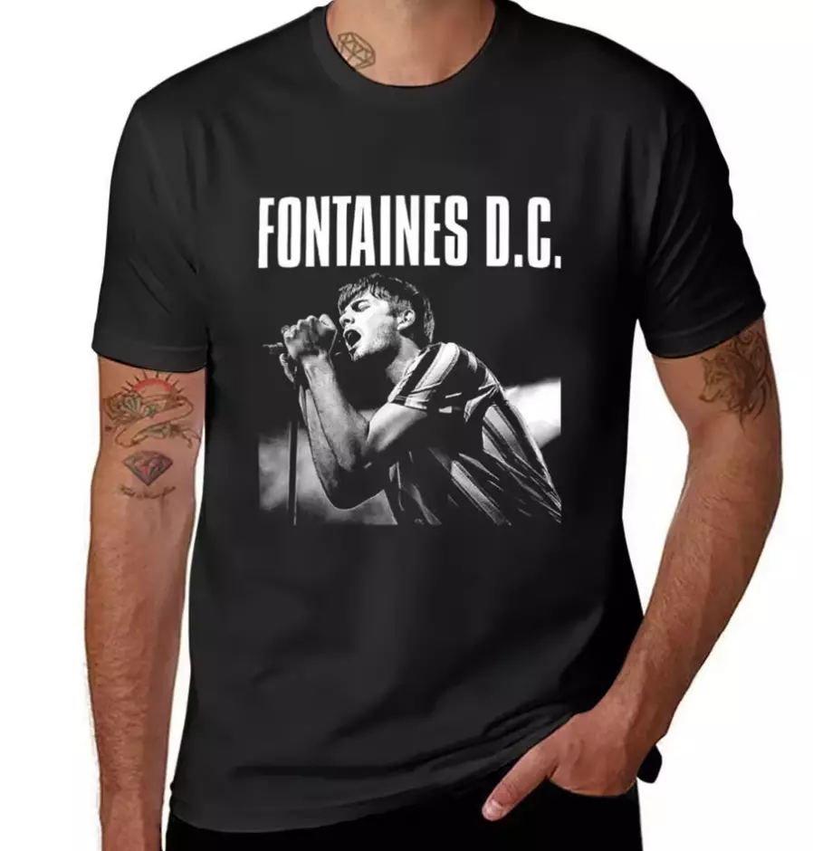 Fontaines Dc Punk Live in Concert Black and White T-shirt, size S-5XL ...