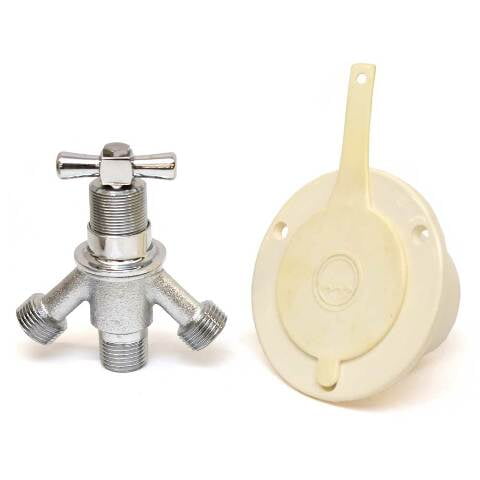 Fontana Boat Hot/Cold Shower Mixer Valve 97610 | Chromed Brass 7/8 IN ...