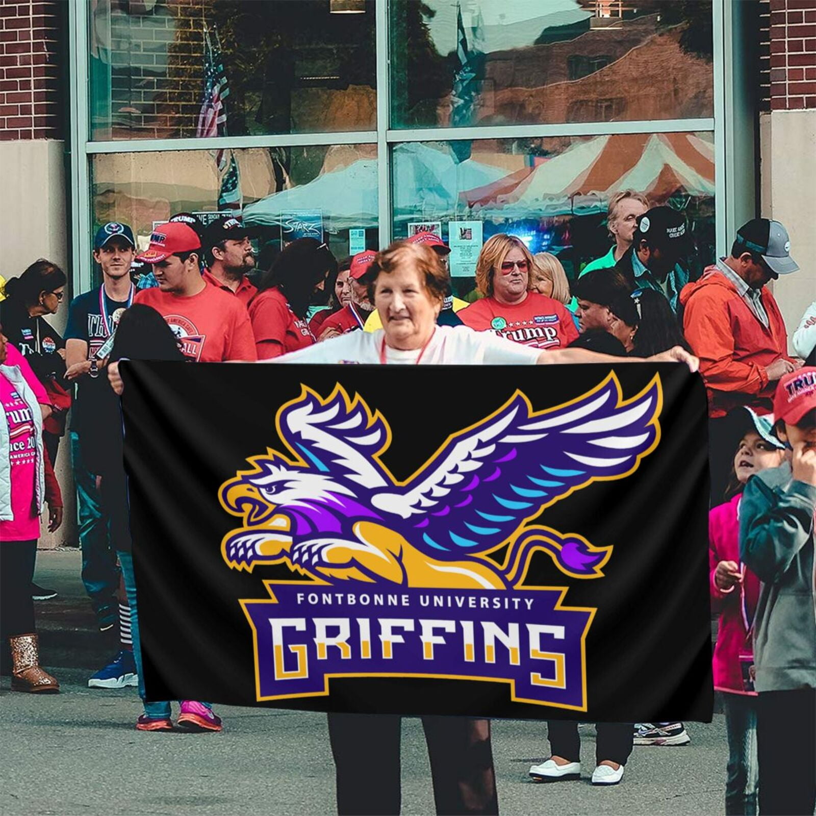 Fontbonne University Logo Banner Breeze Flag Outdoor Flags Home Flag ...