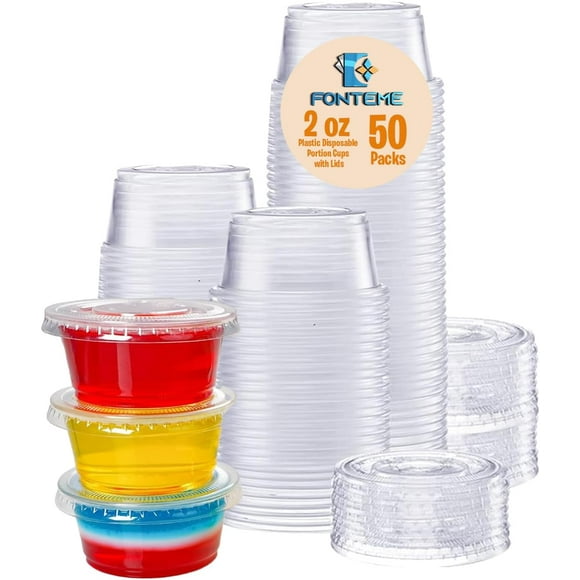 Plastic Disposable Portion Cups Lids