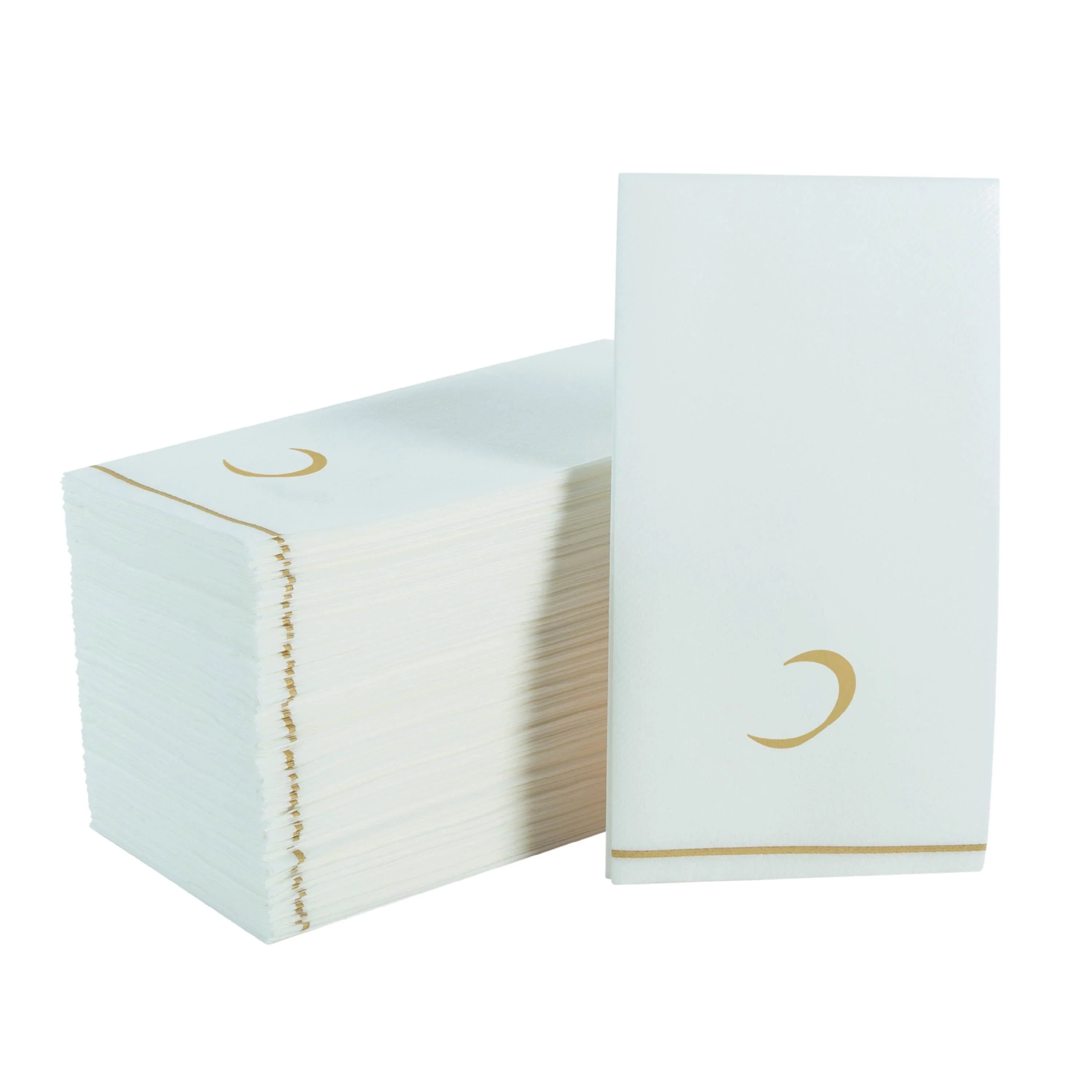 Fonteme Linen-Feel Guest Towels | 14 Gold Letter 'CHUF' [כ] White Paper ...
