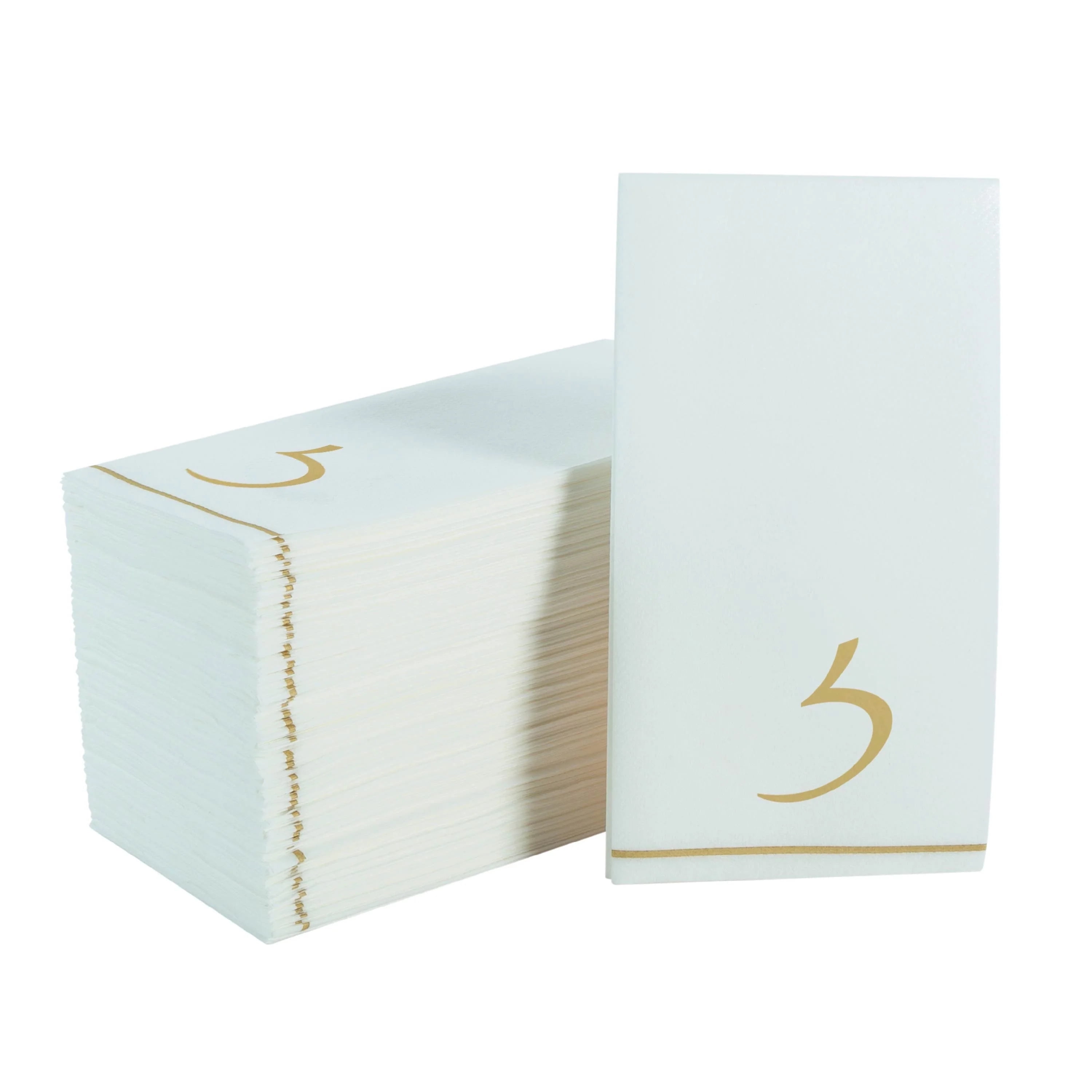 Fonteme Linen-Feel Guest Towels | 14 Gold Letter 'ZAYIN' [ז] White ...