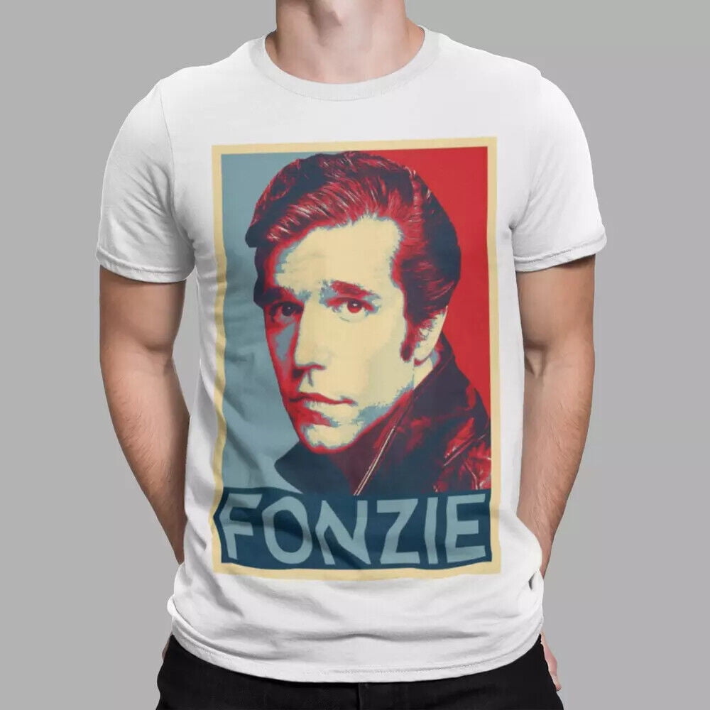 Fonzie T-Shirt The Fonz Happy Days TV Arthur Biker Mechanic - Walmart.com