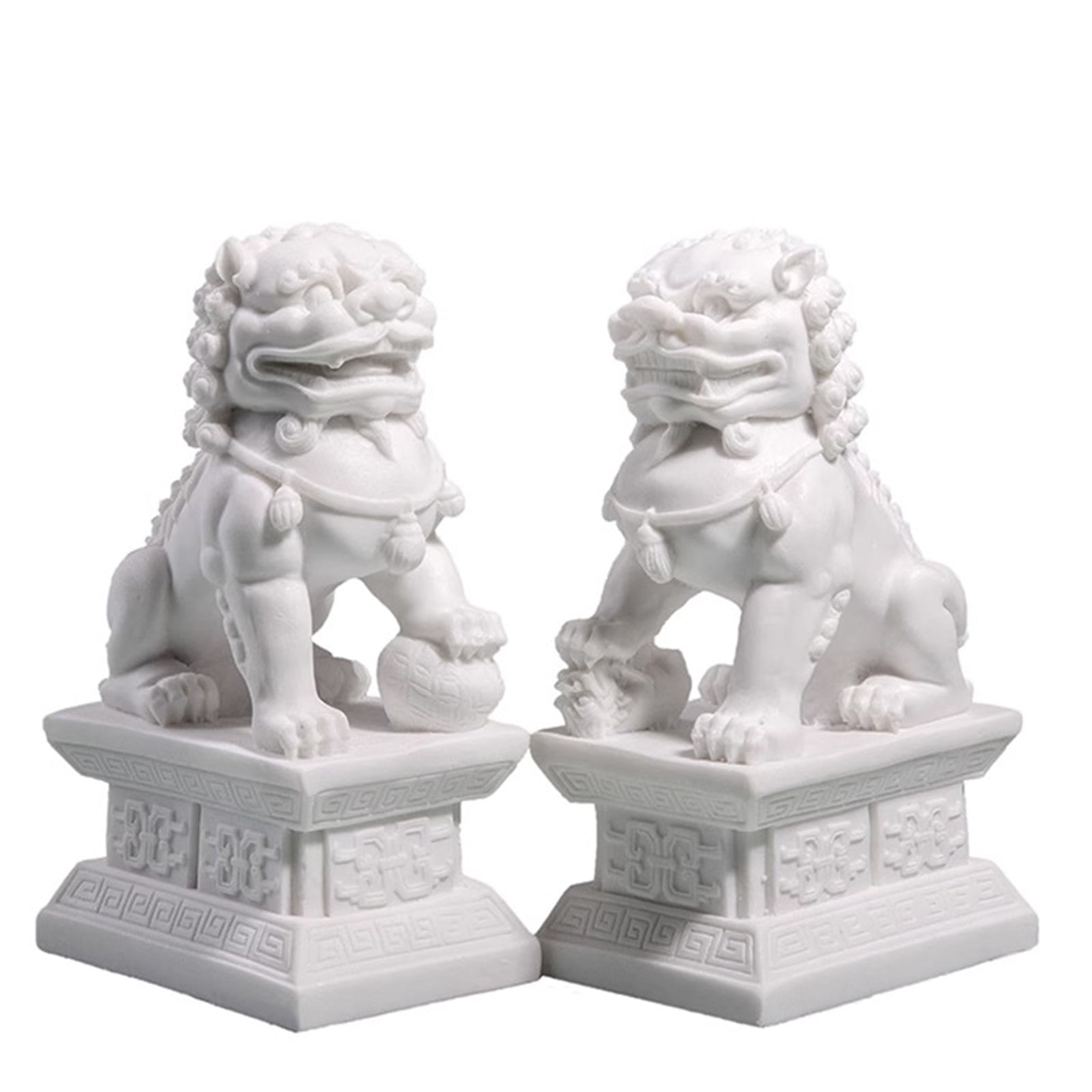 Foo Dogs Statues Pair, Chinese Fu Foo Dogs Lion Statues Beijing Lions ...