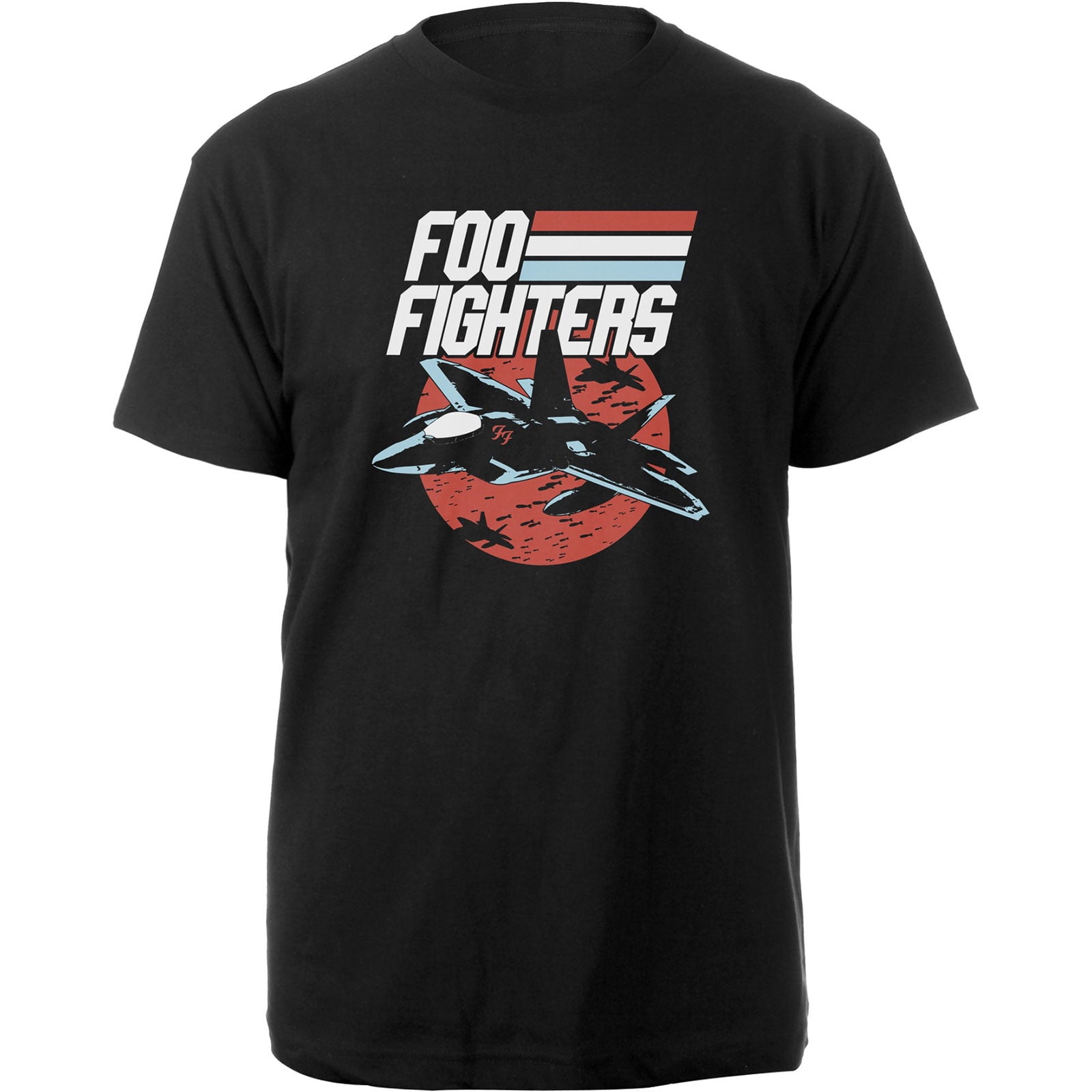 Foo Fighters T Shirt Jets Band Logo new Official Mens Black - Walmart.com
