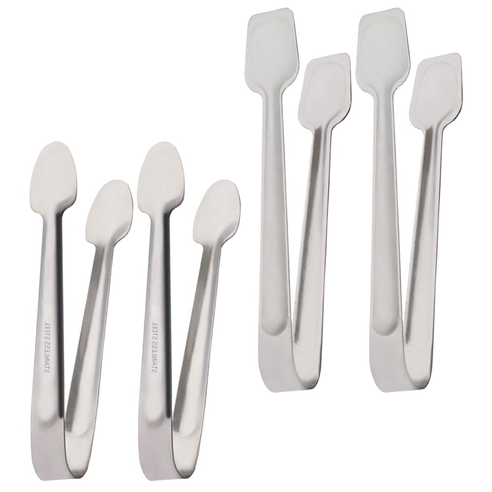 Food 4 Pcs Barbecue Tongs Grill Stainless Steel Multi-function Cooking ...