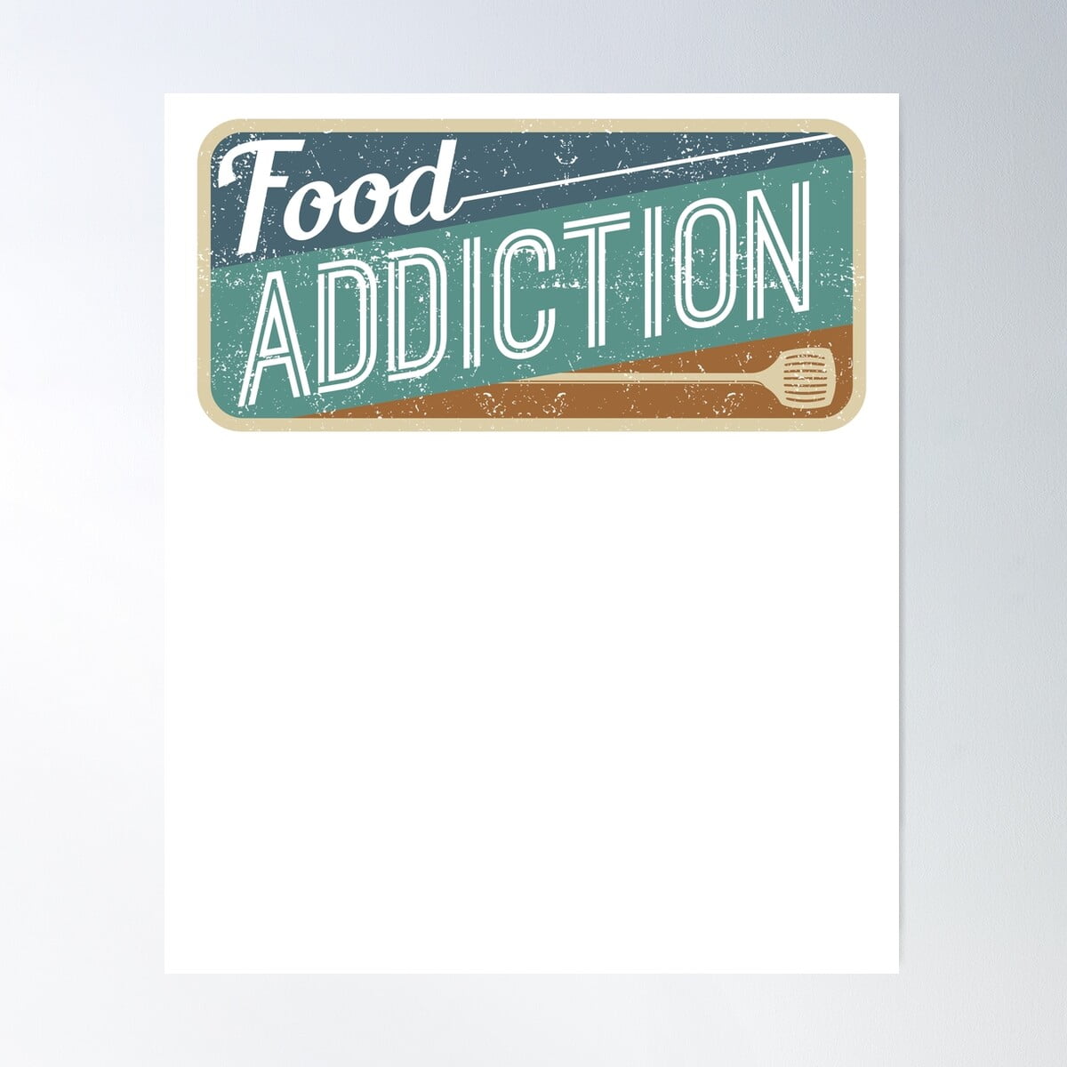 Food Addiction Vintage Bbq Sign Design Poster Wall Art, Modern Wall ...