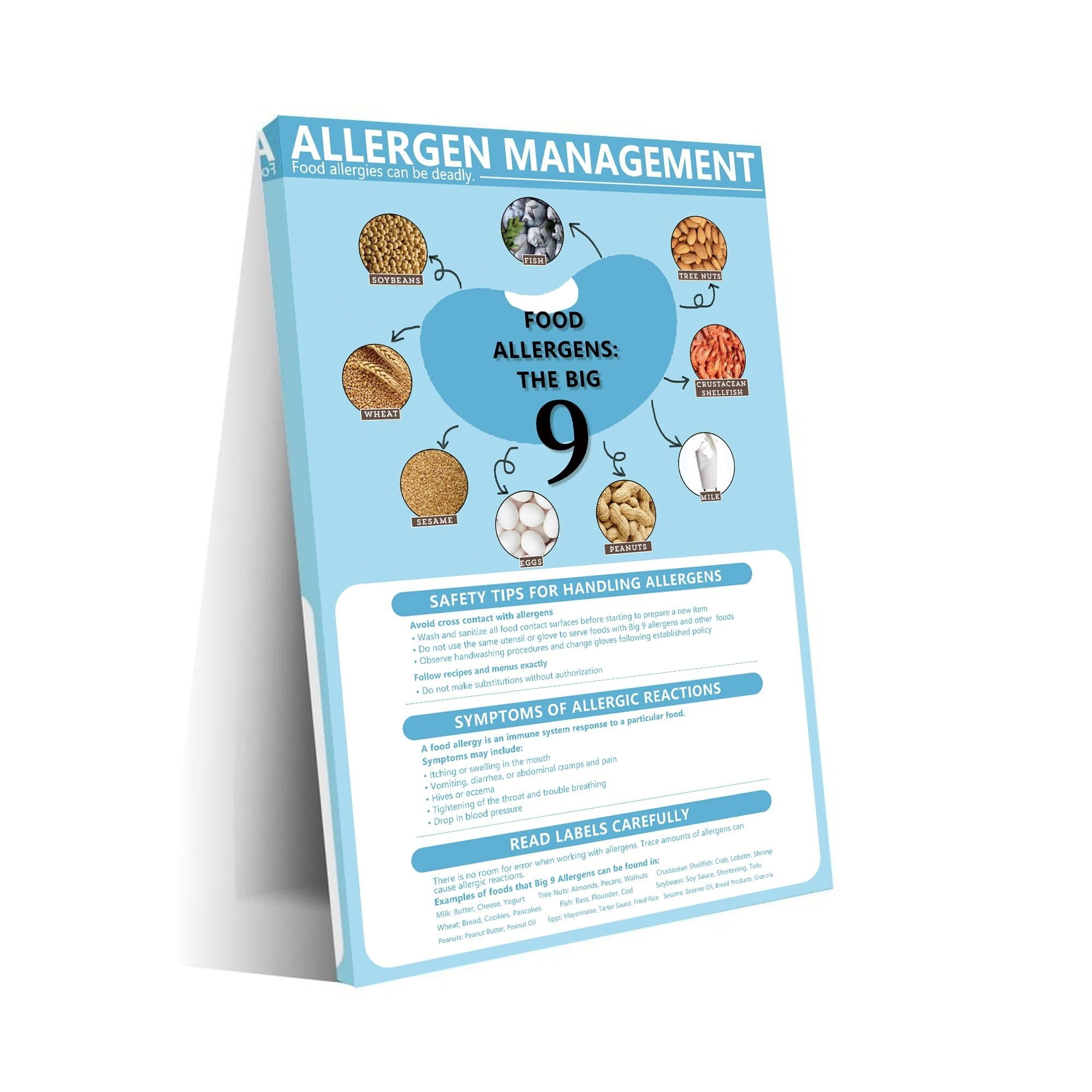 Food Allergens Poster Healthy Eating Poster Hospital Allergy Awareness ...