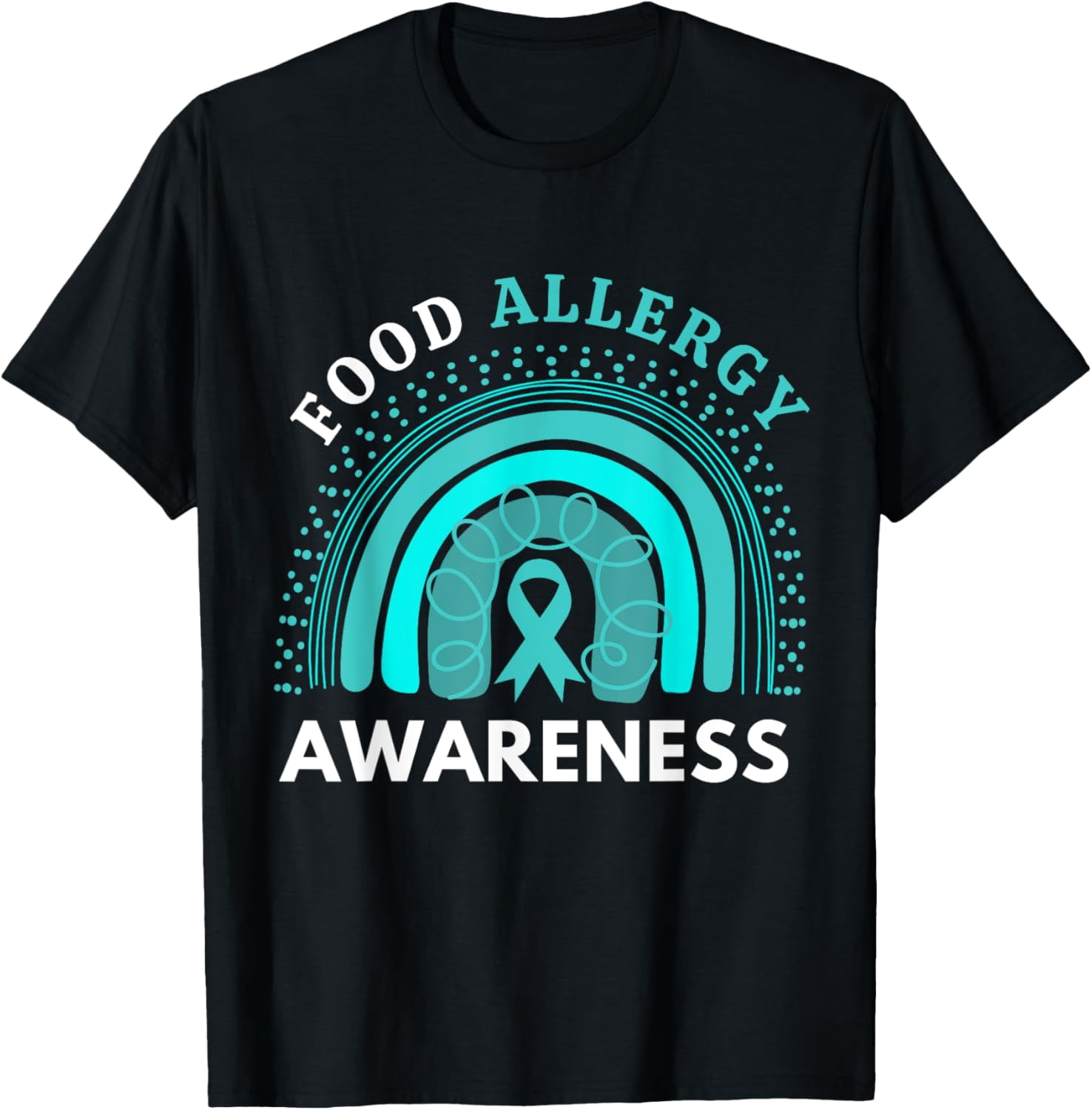 Food Allergy Awareness Support T-Shirt mens t shirt，black，women，funny ...