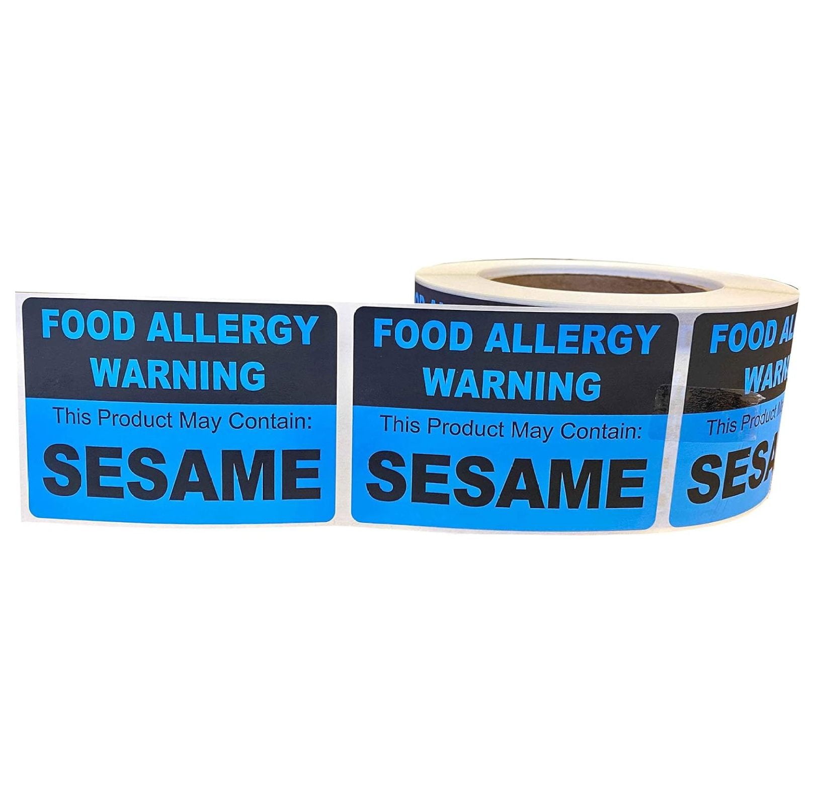 Food Allergy Warning Labels This Product May Contain Sesame 2.5 x 3.5 ...