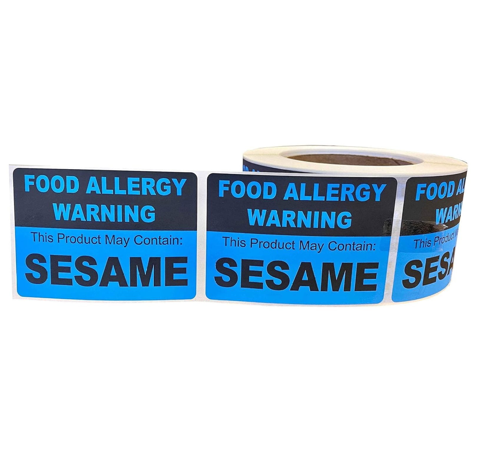 Food Allergy Warning Labels This Product May Contain Sesame 2.5 x 3.5 ...
