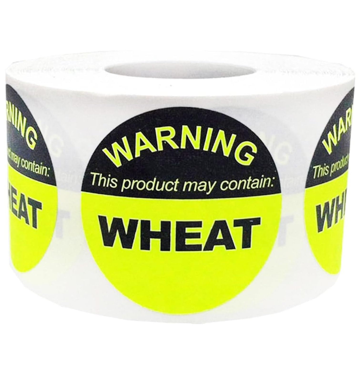 Food Allergy Warning Labels This Product May Contain Wheat 1.5 Inch ...