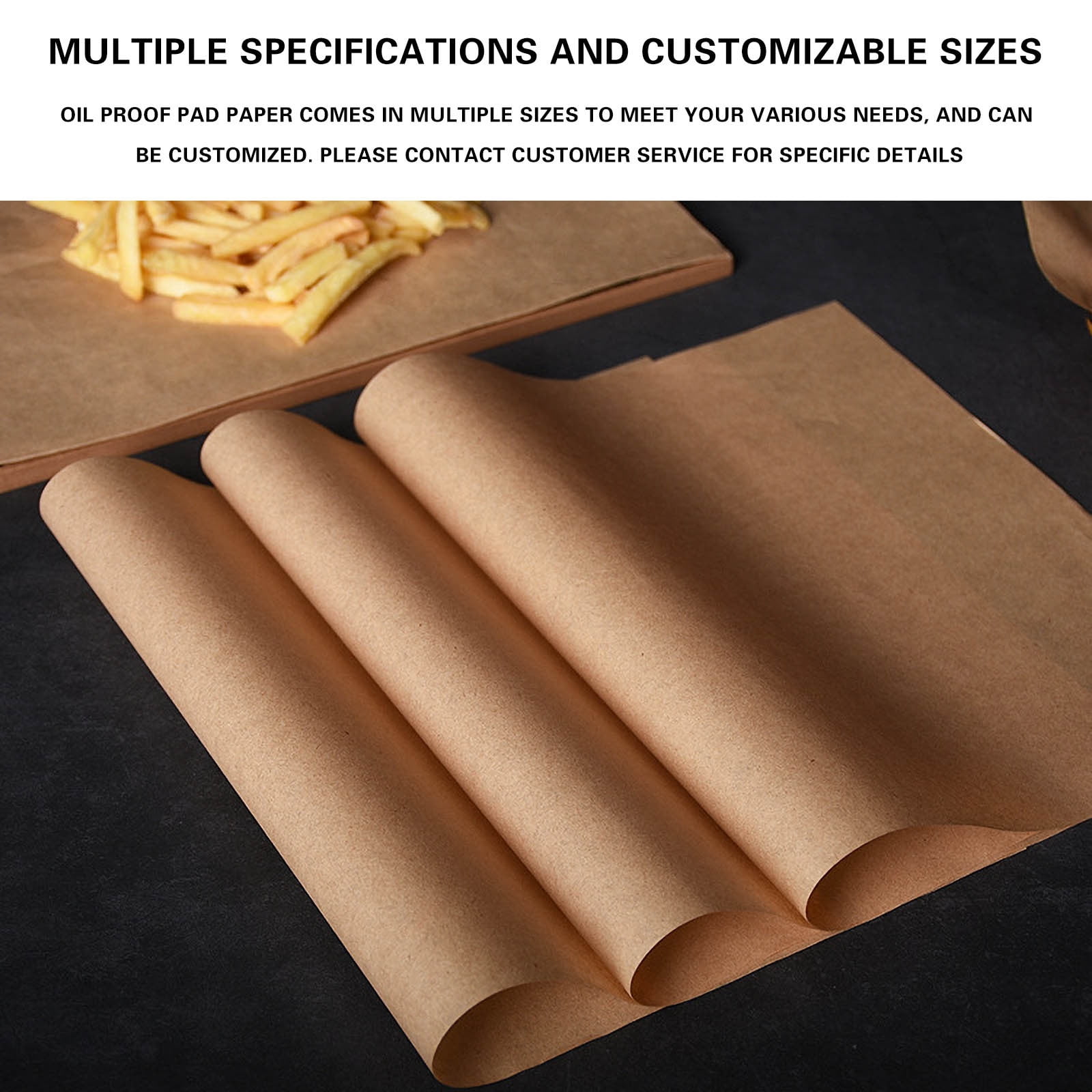 Food Basket Liners, Grease Resistant Wax Paper Sheets for Food, Oil ...