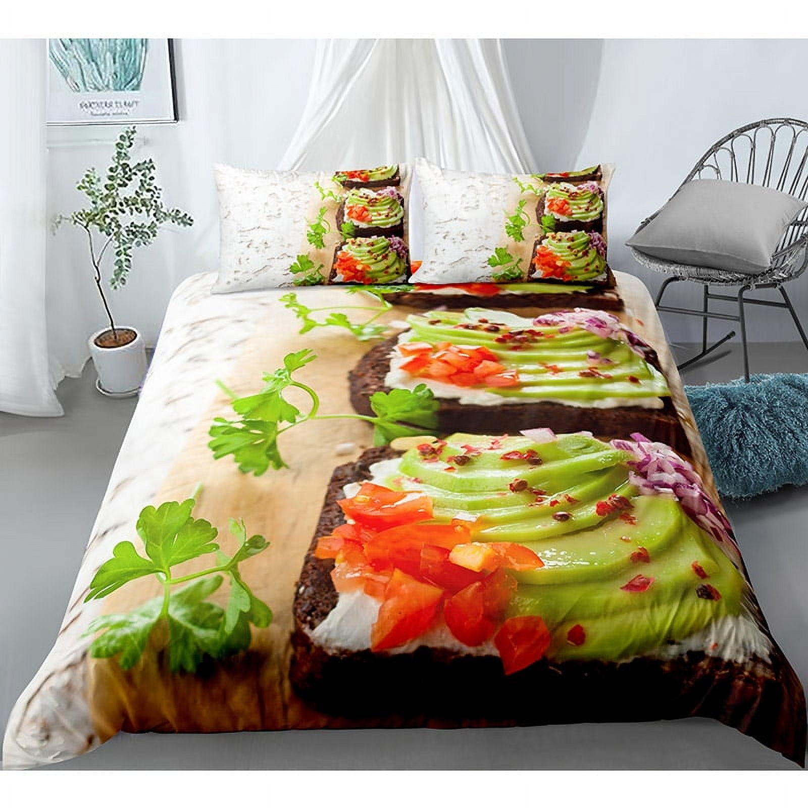 Food Beef Bedding Set 3D Fresh Meat Duvet Cover King/ Size Delicious ...
