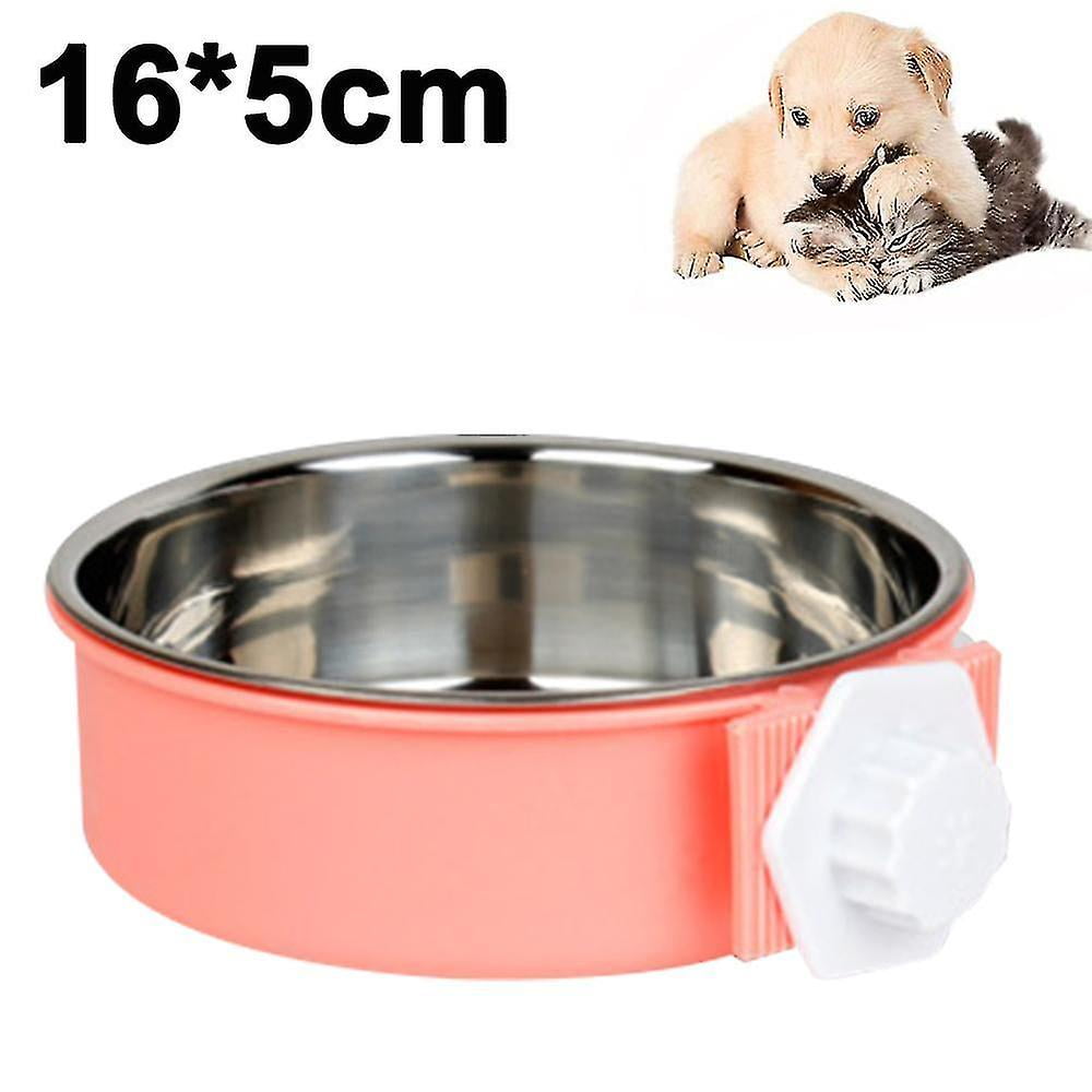 Food Bowl For Cages Pet Hanging Removable Cage Stainless Steel ...