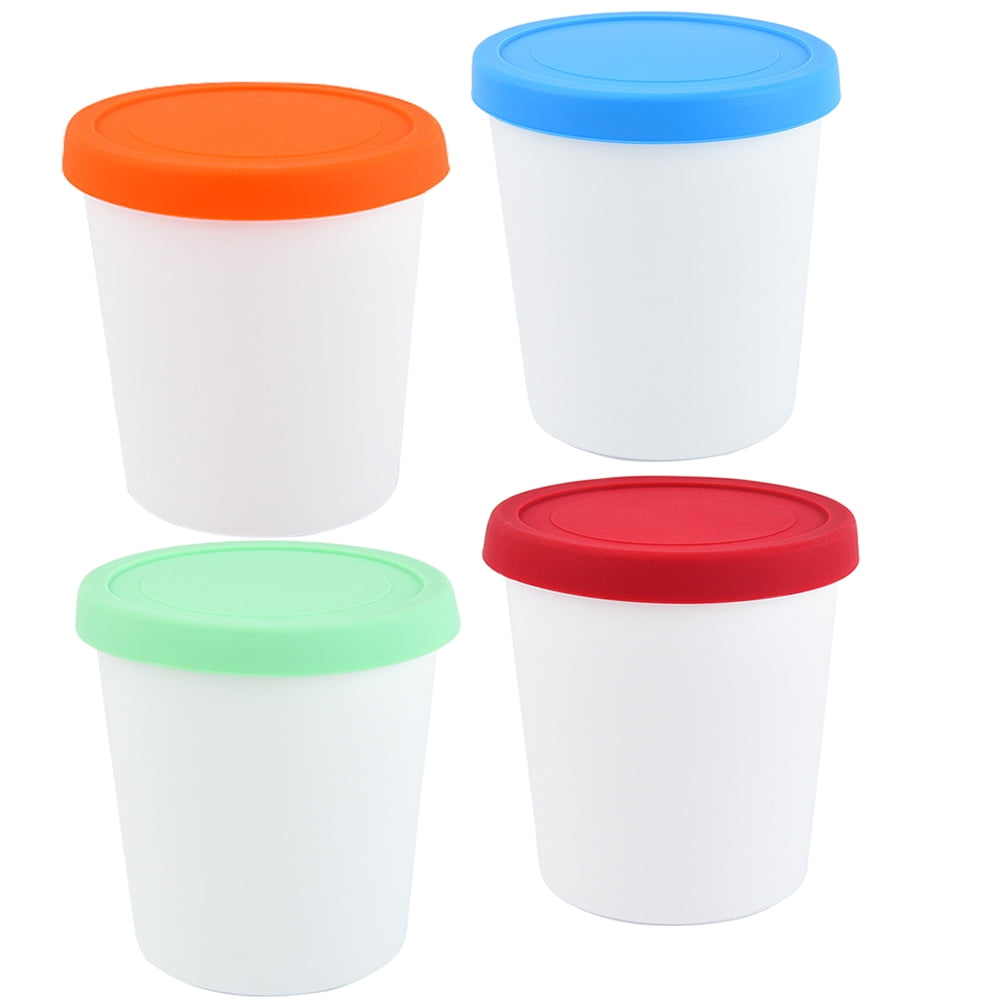 Food Buckets Homemade Ice Cream Buckets Silicone Yogurt Bowls Storage ...