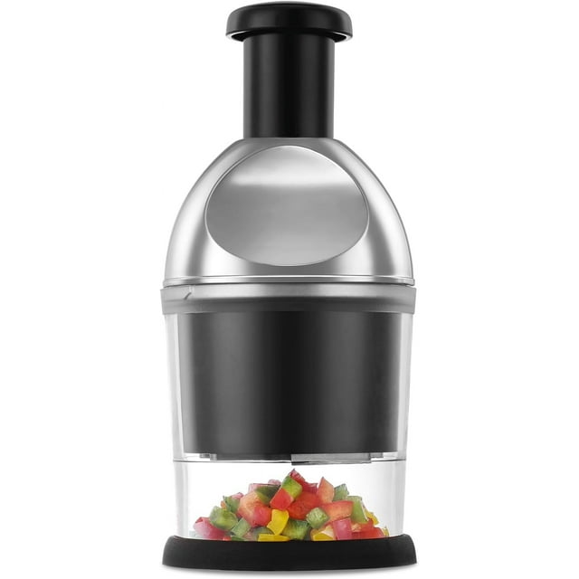 Food Chopper, Hand Chopper Dicer Easy to Clean, Manual Slap Ve table ...