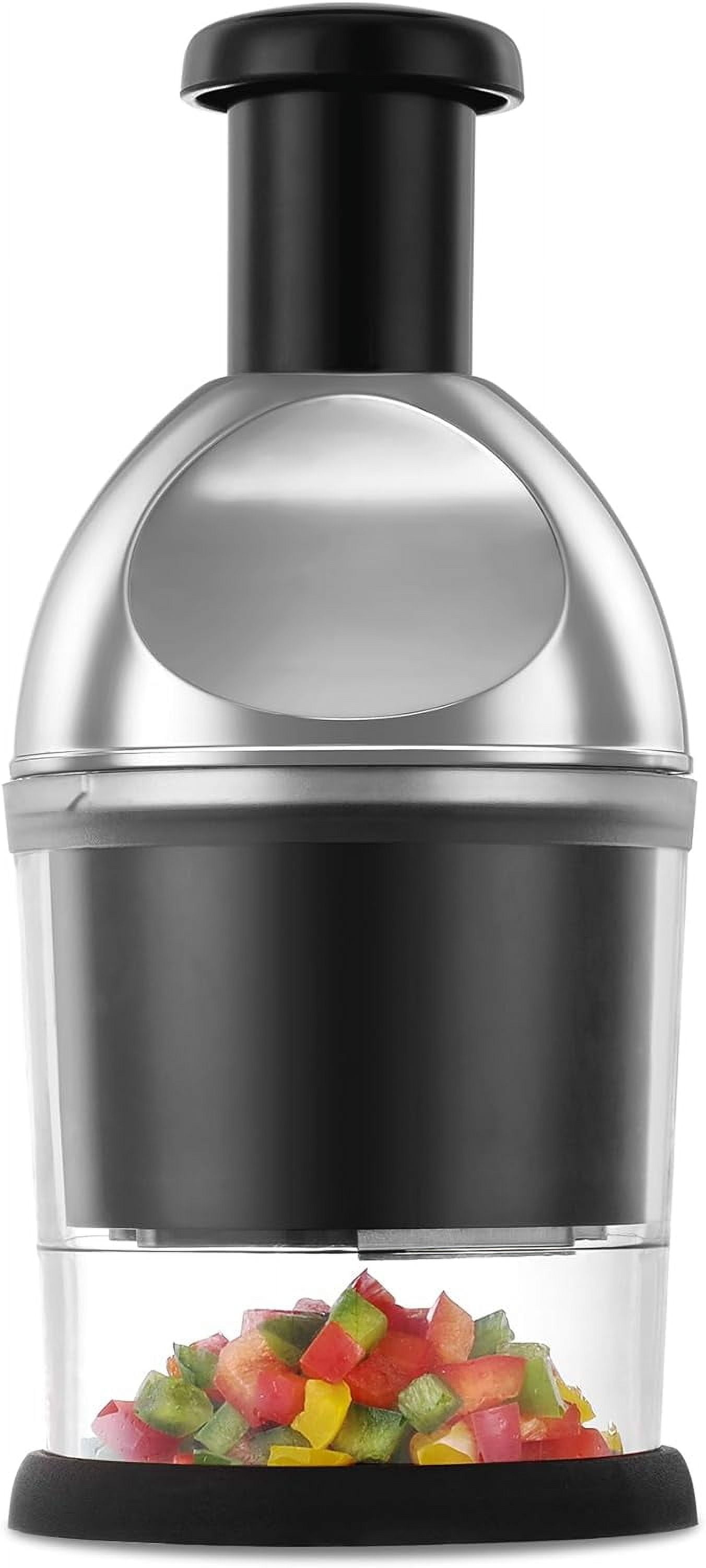 Food Chopper, Hand Chopper Dicer Easy to Clean, Manual Slap Vegetable ...