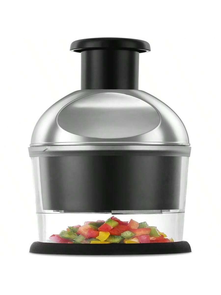 Food Chopper, Hand Chopper Dicer Easy To Clean, Manual Slap Vegetable Cutter Onion Dicer, Garlic ...