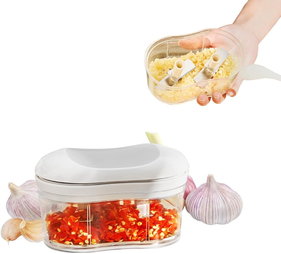 Food Chopper Manual Garlic Mincer Onion Vegetable Chopper Easy to Hand ...