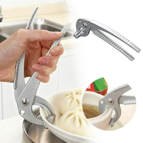 Food Clips Secure Grip Silicone Tongs For Lifting Serving Dishes In ...
