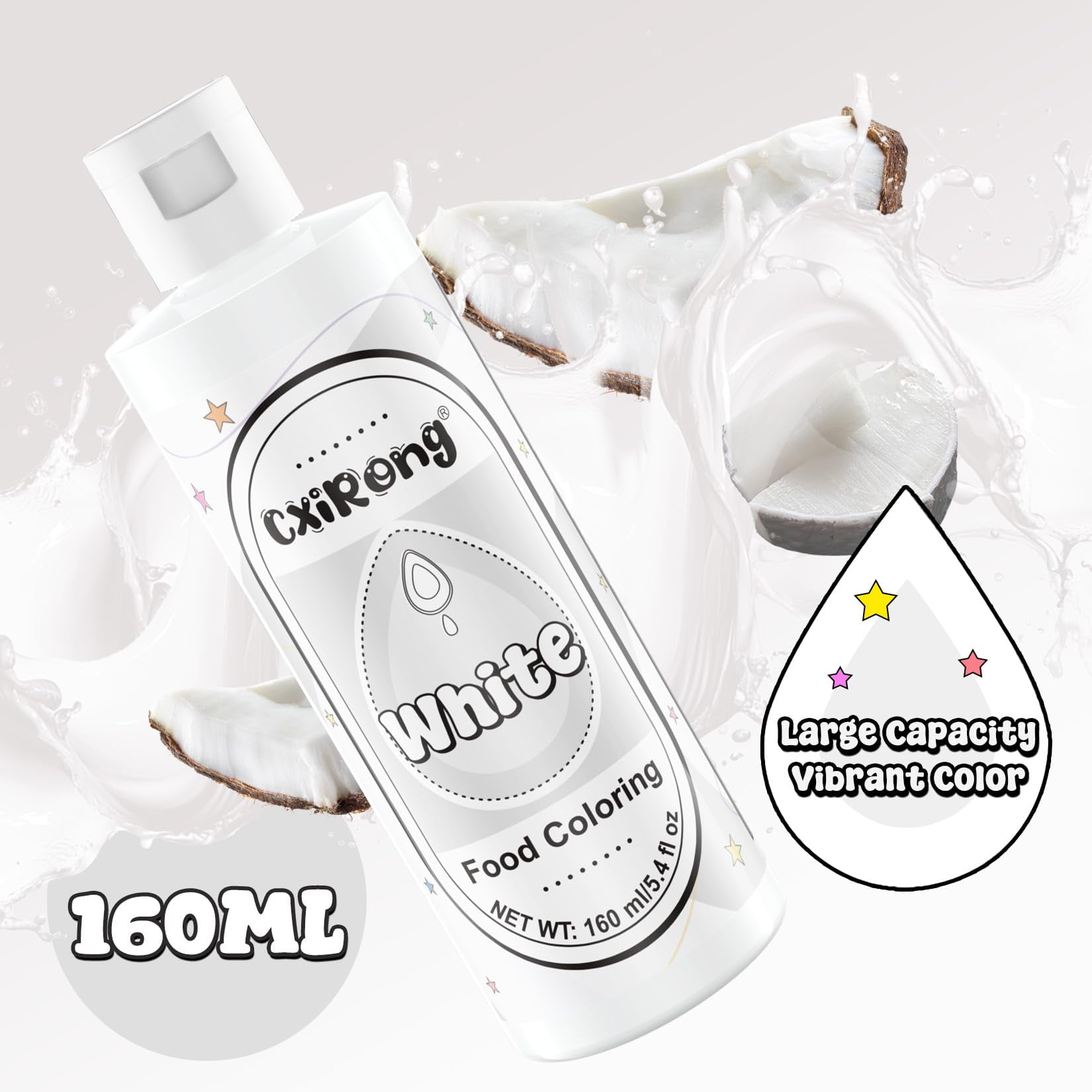 Food Coloring Liquid TWE5 - 5.5 Fl.Oz Cake Decorating Vibrant Food Dye ...