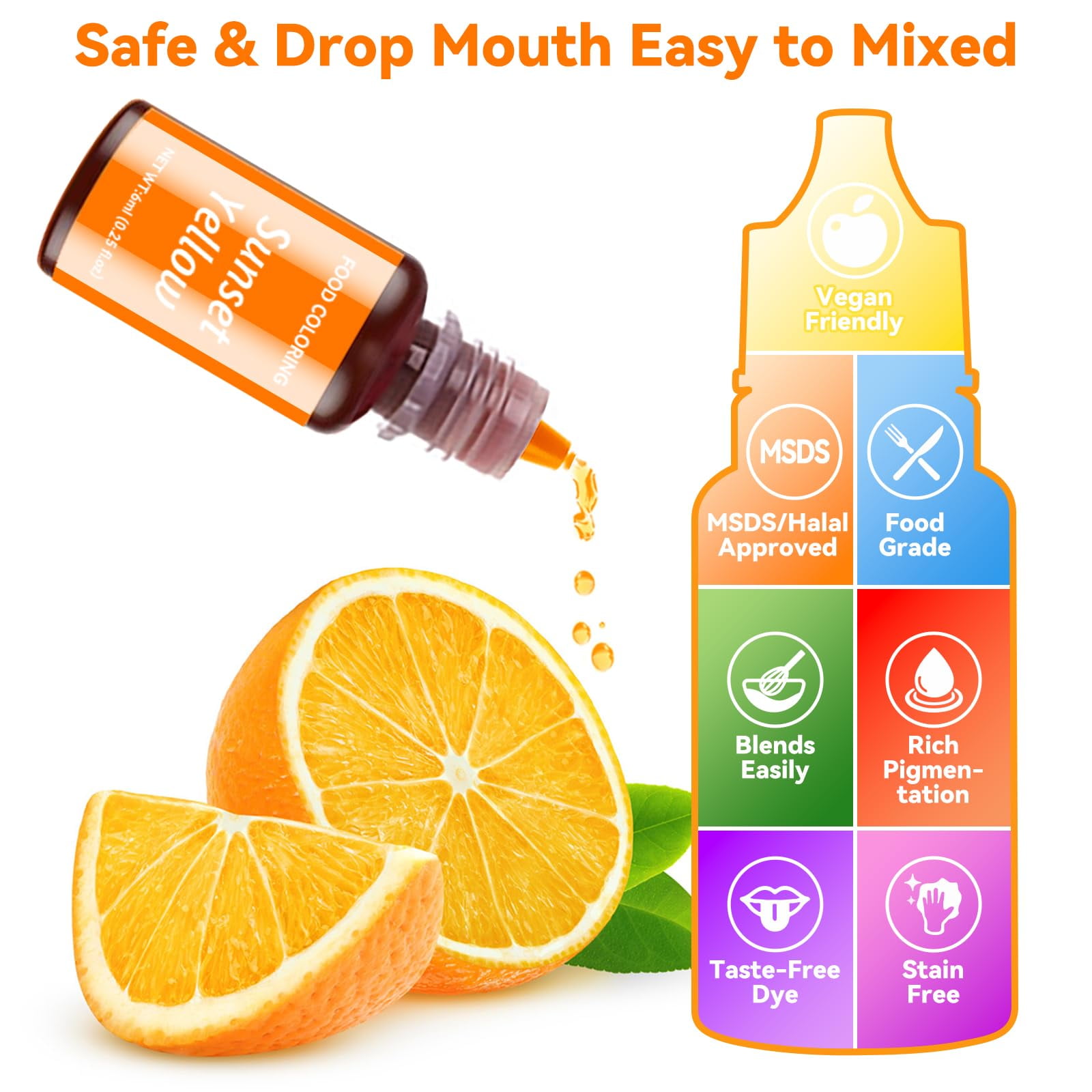 Food Coloring Liquid TWE5 Set - KATSPRO 14 Colors Food Grade ...