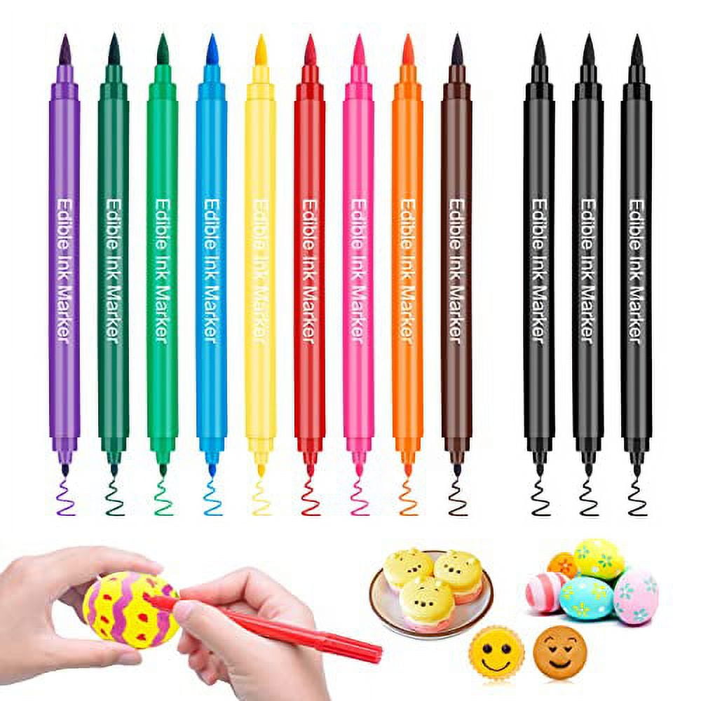 Food Coloring Pens, 12Pcs Double Sided Edible Food Coloring Markers ...