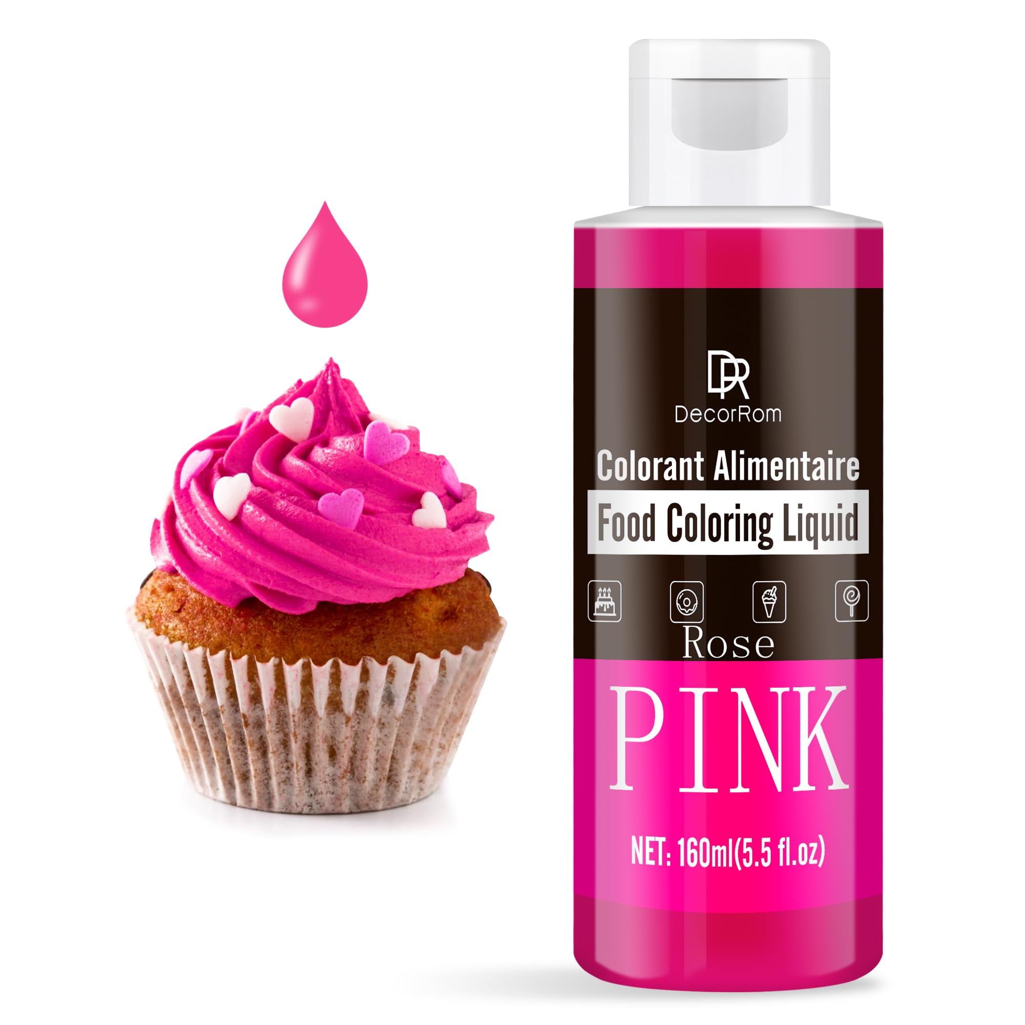 Food Coloring - Vibrant OKA4 Liquid Icing Food Coloring Set Baking ...