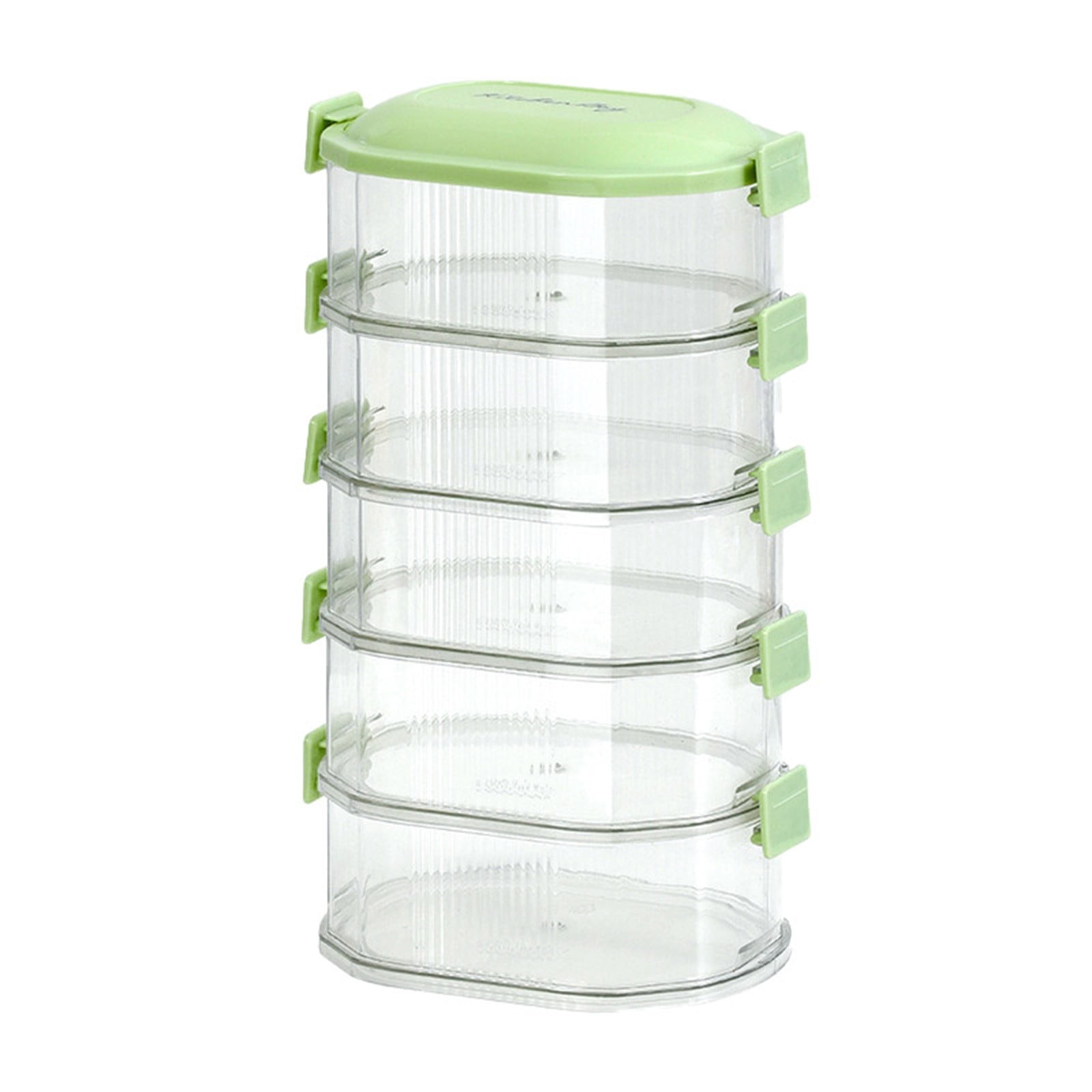 Food Containers, Easeky 5 Layerstackable Kitchen Storage Box Seasoning ...