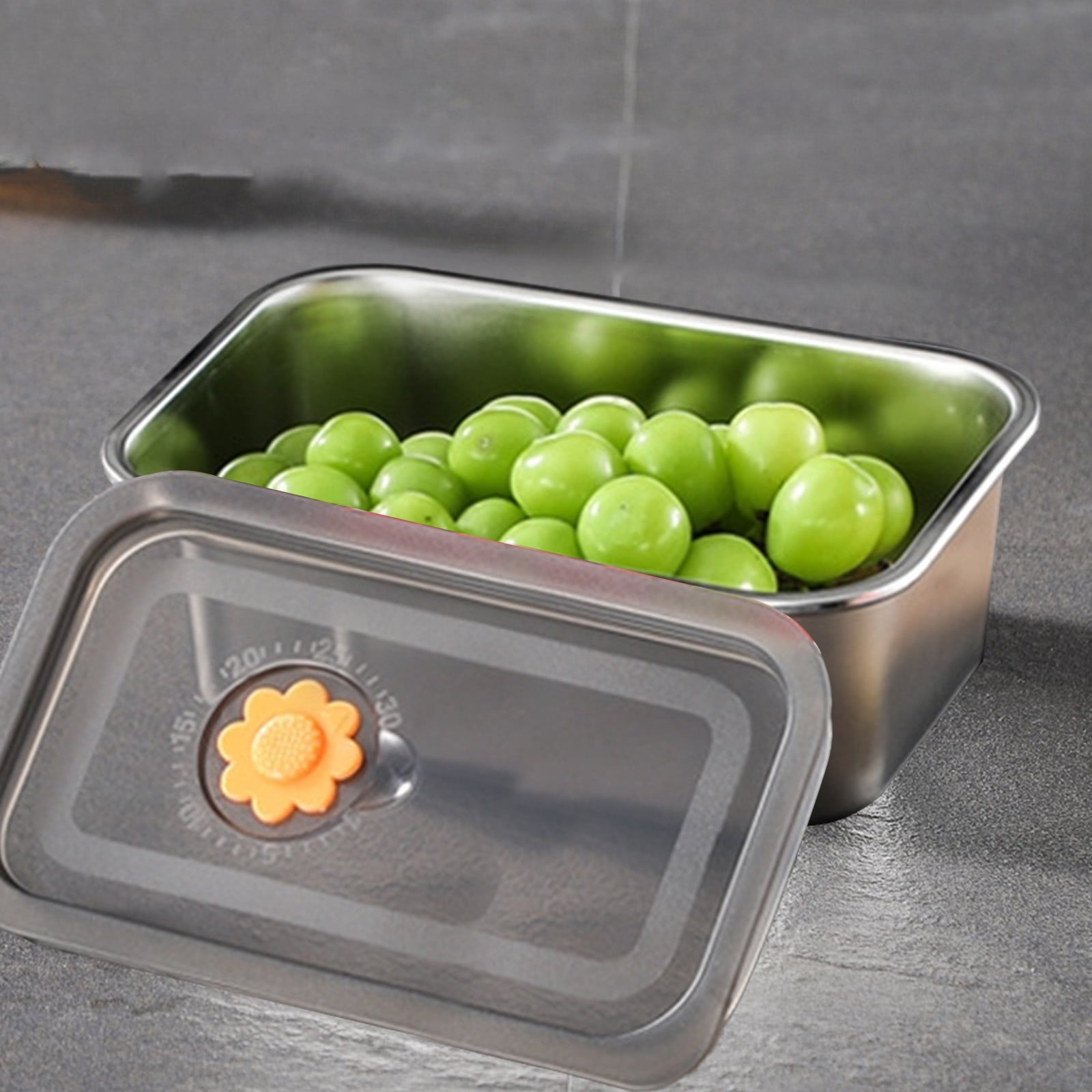 Food Containers with Lids,Stainless Steel Airtight Food Storage,Metal ...