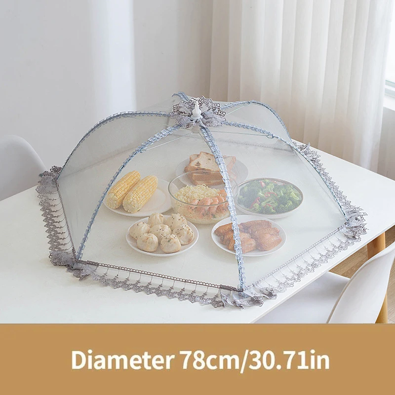 Food Covers Foldable Dining Table Mesh Cover Home Food Anti Fly ...