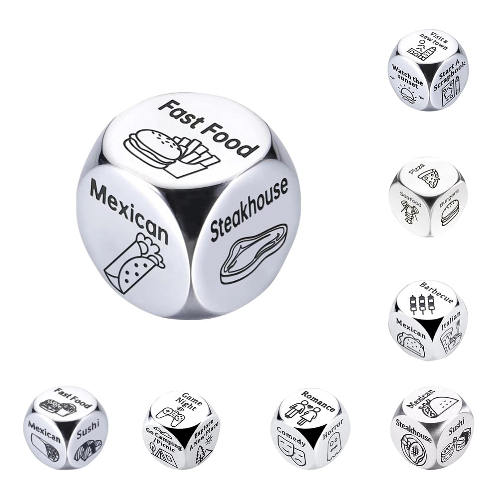 Food Decision Dice Valentine's Day Stocking Stuffers - Gag Gifts for ...