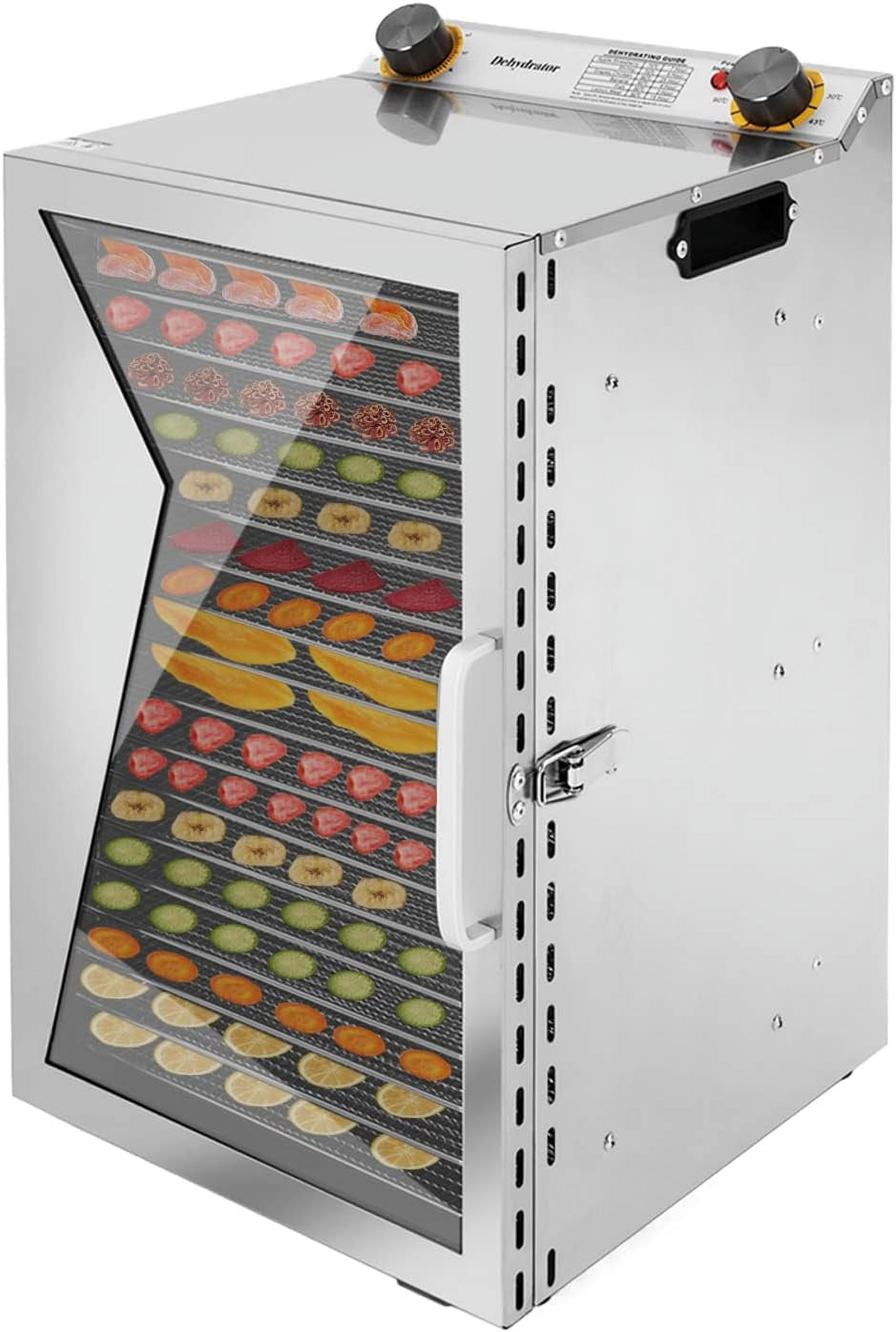 Food Dehydrator, 18 Stainless Steel Trays Food Dryer Machine ...