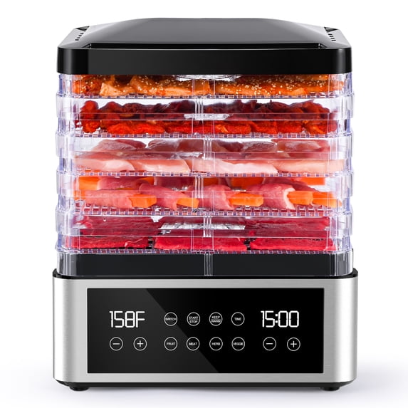 Food Dehydrator, 350 Watts 5-Tray for Jerky, Dog Treats, Herbs, Meat ...