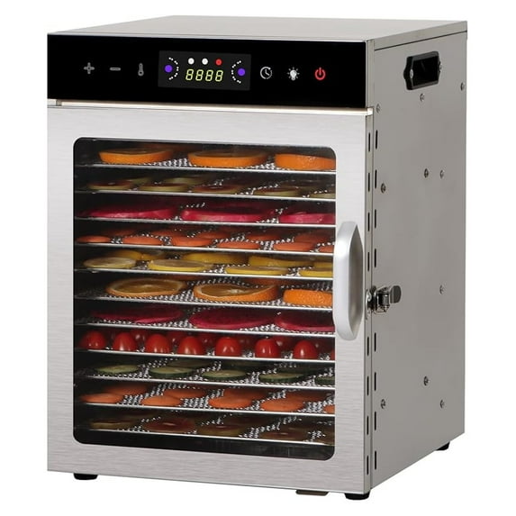 Food Dehydrator for Jerky, Fruit, Meat, , , 6/8/12/18-Tray Full ...