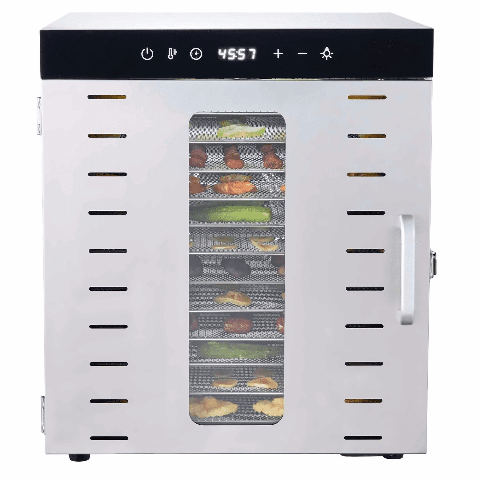 Food Dehydrator Machine, 10 Tray Stainless Steel, 1000W Electric Dryer ...