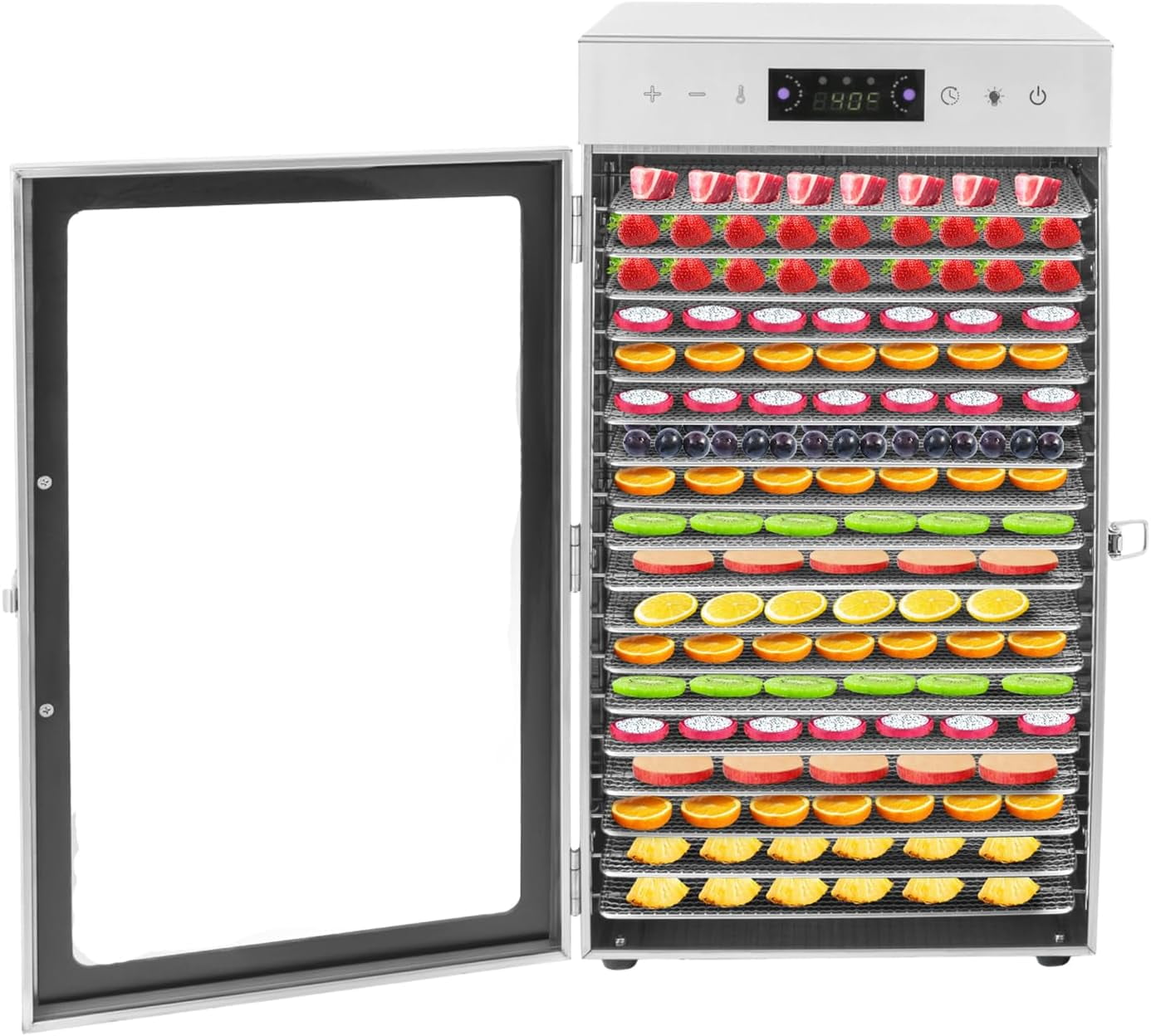 Food Dehydrator Machine, 18 Shelf Extra Large Capacity Commercial Fruit ...