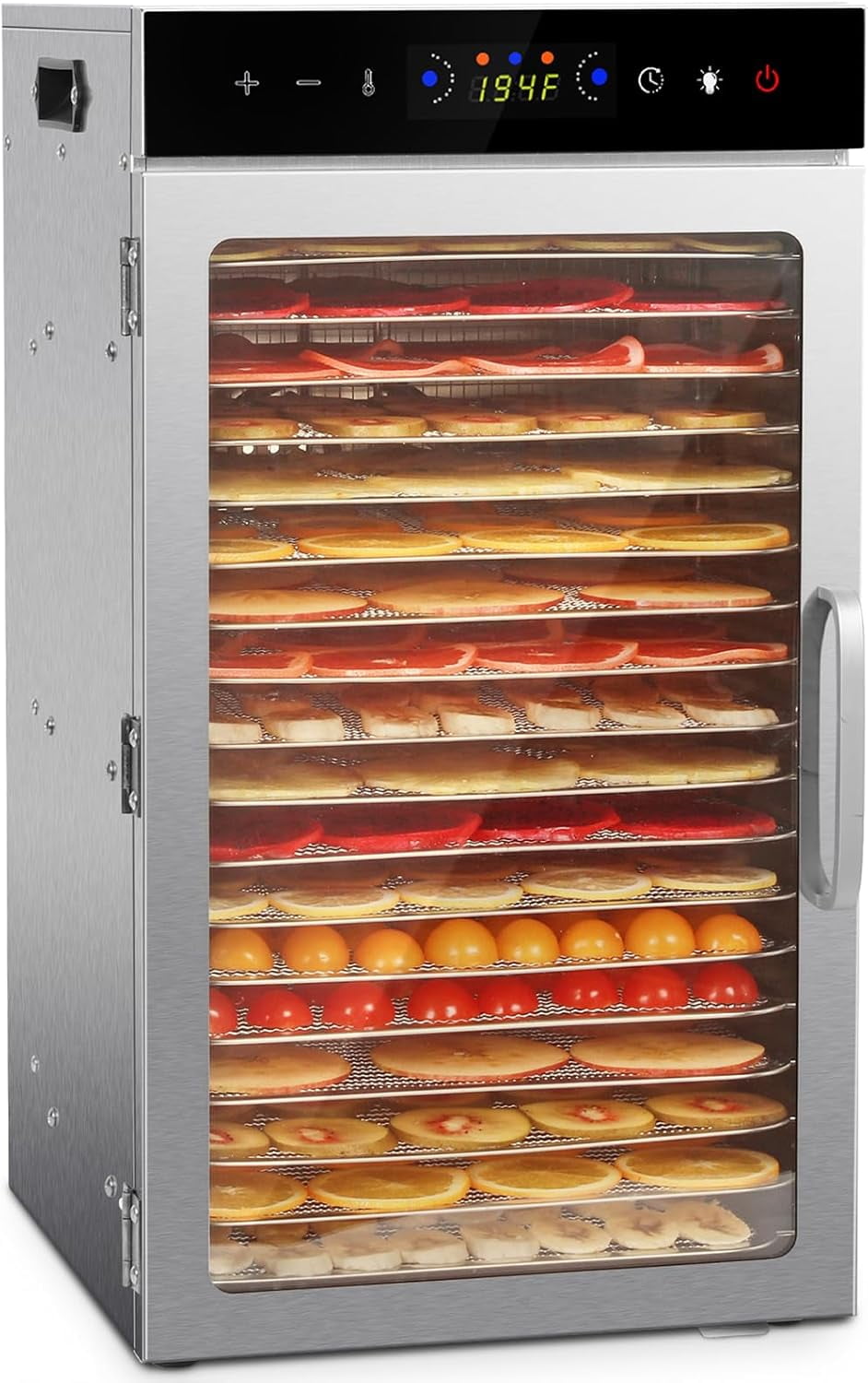 Food Dehydrator Machine 18 Stainless Steel Trays 800W Food Dehydrator ...