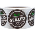 Food Delivery Tamper Evident SEALED TO GO Stickers | 2" Inches Round ...